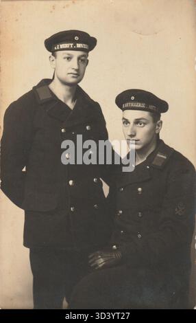 This photograph shows a military officer from World War I, with a ...