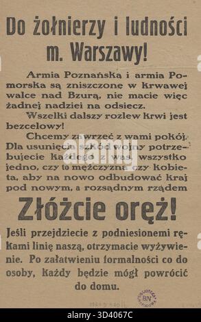 A German propaganda leaflet dropped over London in 1944 warning ...