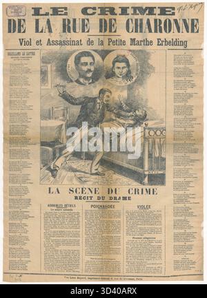 The crime of rue de Charonne, Paris, in 1907, involving the figure of ...