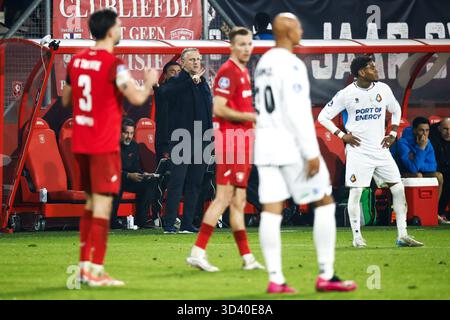 ENSCHEDE - FC Twente coach John van den Brom during the Dutch ...