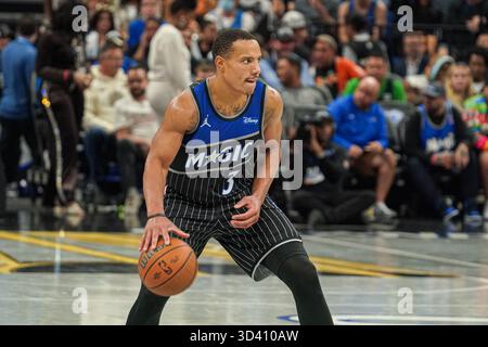 Orlando Magic guard Desmond Bane (3) shoots a 3-pointer against the ...