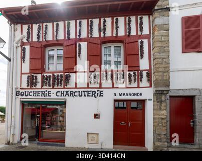 Picturesque facade of the Boucherie Charcuterie René Masoned in ...