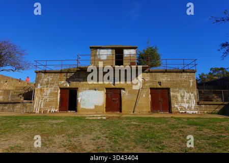 Fort Stark State Historic Site aerial view in summer at the mouth of ...
