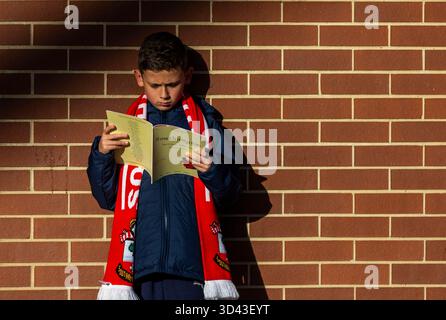Match day program during the Sky Bet Championship match between Derby ...