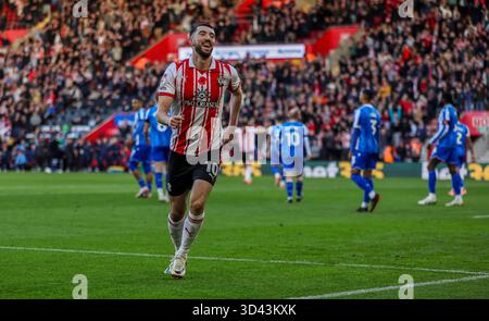 Finn Azaz of Southampton celebrates his goal to make it 0-1 during the ...