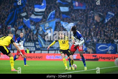 from left: Maximilian Beier (Dortmund), Robin Hranac Dortmund, December 7, 2025, Football ...