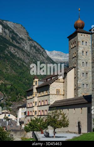 The Stockalper Palace / Stockalperpalast, castle at Brig / Brig-Glis in ...