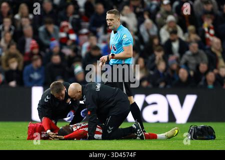 Sunderland's Nordi Mukiele during the Premier League match at Tottenham ...