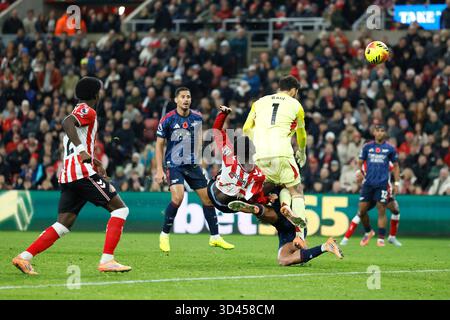 Brian Brobbey of Sunderland during the Premier League match Tottenham ...