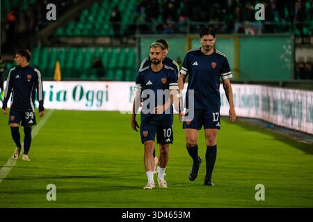 Cosenza players during the pre-match of Serie C football match between ...