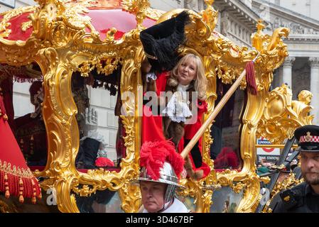 Dame Susan Langley, Lady Mayor of the City of London, after being ...
