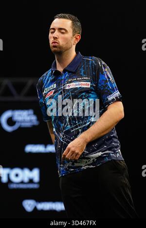 Alex Spellman during their match against Gabriel Clemens on day three ...