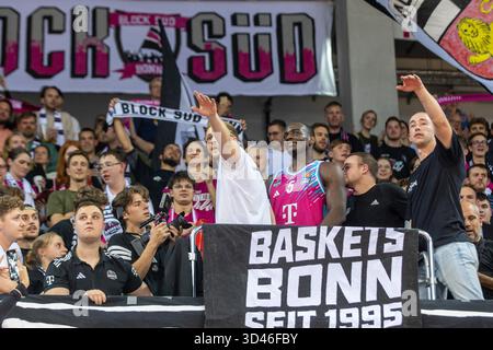 Top scorer Tylan Birts (Telekom Baskets Bonn, #05) and Grayson Murphy ...