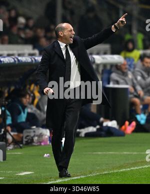 AC Milan's coach Massimiliano Allegri during ACF Fiorentina vs AC Milan ...