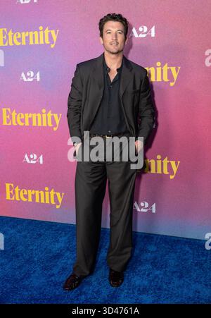 Ny. 08th Nov, 2025. Miles Teller, Keleigh Sperry Teller at arrivals for ...