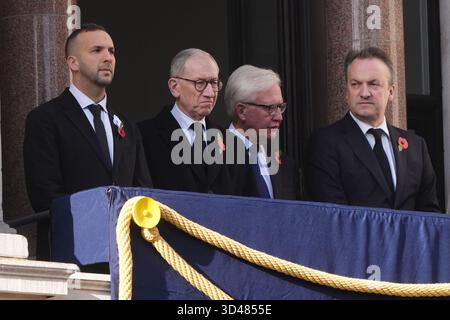 Green Party leader Zack Polanski welcomes his partner Richie Bryan onto ...