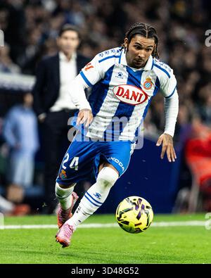 Tyrhys DOLAN of Espanyol Barcelona during the Spanish championship ...