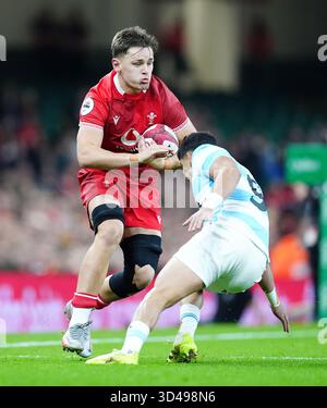 Wales' Alex Mann during the Quilter Nations Series match at ...