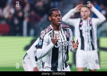 Jonathan David of Juventus FC reacts during Serie A 2025/26 football ...