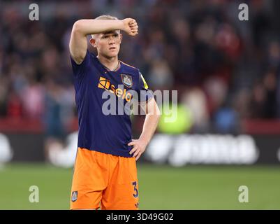 Lewis Hall Of Newcastle United dejected during the Newcastle United v ...