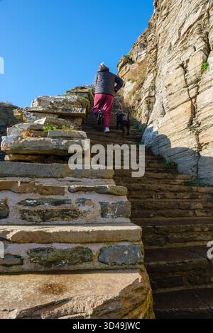 The Whaligoe Steps is a man-made stairway of 365 steps, Lybster ...