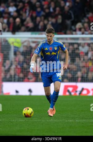 Anton Stach Of Leeds United in action during the Newcastle United v ...