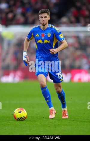 Anton Stach Of Leeds United in action during the Newcastle United v ...