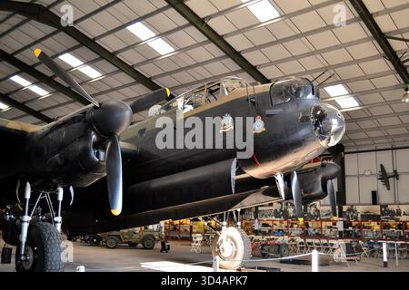 Just Jane nose art on aircraft Avro lancaster RAF bomber Stock Photo ...