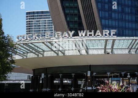 Cockle Bay Wharf signage, a vibrant waterfront destination in Sydney ...