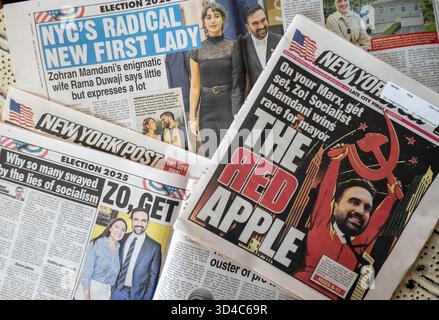 New York Mayor Zohran Mamdani speaks during a press conference, Tuesday ...