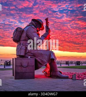 County Durham landscape at sunrise in late autumn Stock Photo - Alamy