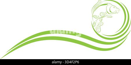 Carp, fish, logo, fishing sport, fish logo, carp logo Stock Vector ...