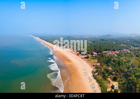 Gokarna town aerial panoramic view. Gokarna Beach is a major tourist ...