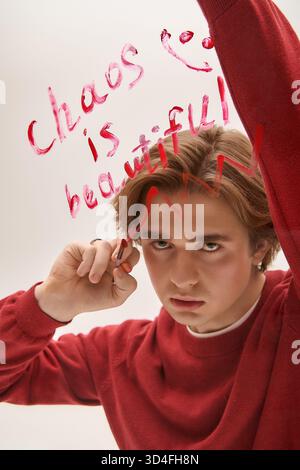 Creativity and innovative ideas concept. Young smiling woman cartoon ...