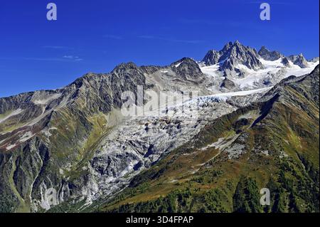 Glacier du Tour behind Aiguilles du Tour, Chamonix-Mont-Blanc, Haute ...