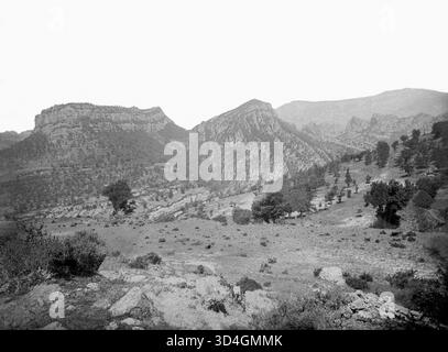Image of a restored facade showing the original gray granite combined with lime mortar ...