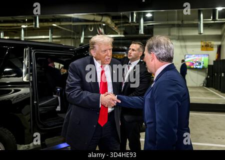 Josh Harris, the Washington Commanders owner, third left, Florentino ...