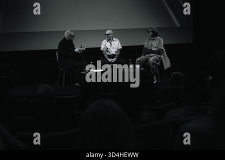 Mark Kermode interviews Daniel Day-Lewis and Ronan Day-Lewis on stage ...