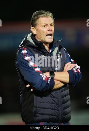 Cheltenham Town manager Steve Cotterill during the Emirates FA Cup ...
