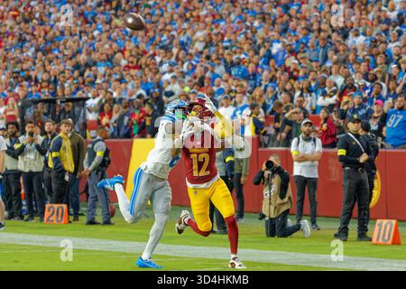 Detroit Lions cornerback Terrion Arnold (6) lines up for play during an ...