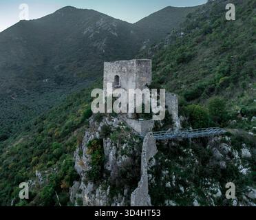 View of Pandone Castle - Venafro - Molise - Italy Stock Photo - Alamy