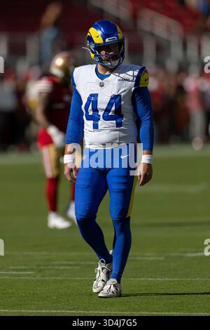 Los Angeles Rams long snapper Jake McQuaide (44) prior to an NFL ...