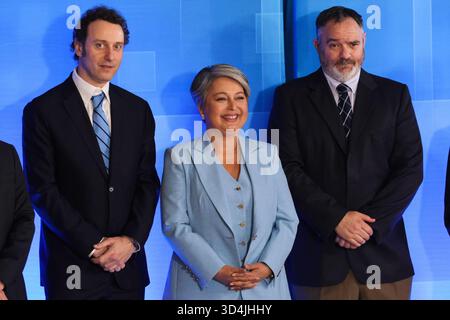 Presidential candidate Jeannette Jara arrives to vote during general ...