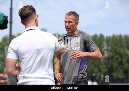 ROTTERDAM - (l-r) Thomas Beelen of Feyenoord, Feyenoord coach Brian ...