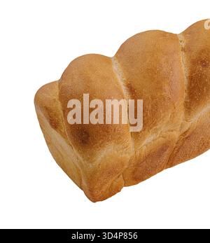 Baked block bread isolated on white background Stock Photo - Alamy
