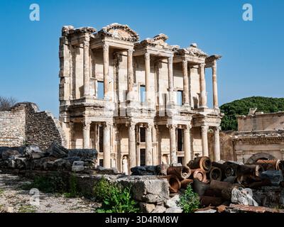 The Library of Celsus is one of the main sights in Ephesus, Turkiye ...