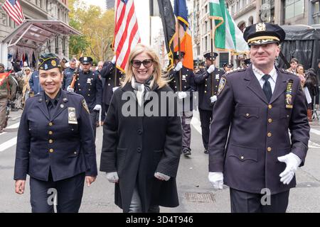 Police Commissioner Jessica Tisch and Chief of the NYPD Department ...