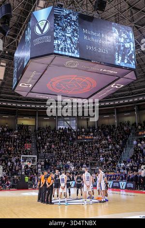 minuto di silenzio during Virtus Bologna vs Zalgiris Kaunas, Basketball ...