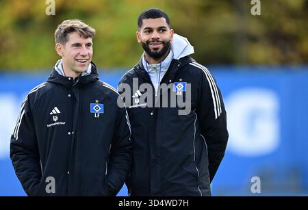 from left Co-Trainer [assistant coach] [coach] Loic Fave, Damion Downs ...