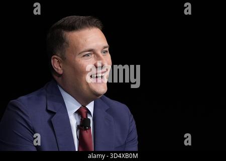 Health Secretary Wes Streeting speaking at the Institute for Government ...